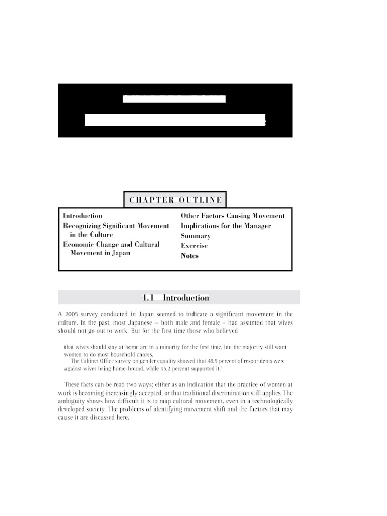 Movement in Culture-Japan Case | PDF