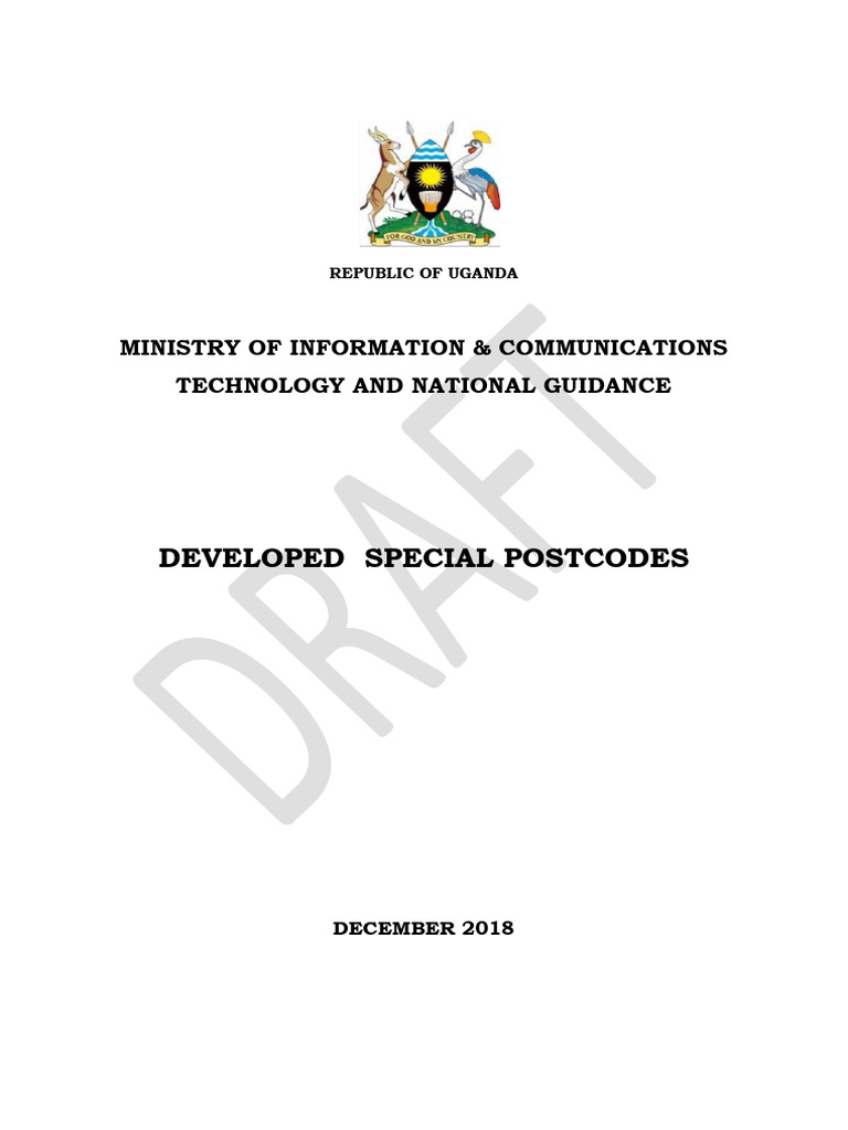 Special Postcodes Final | PDF | Uganda