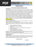 Programa de Bienvenida Al Año Escolar 2025 | PDF