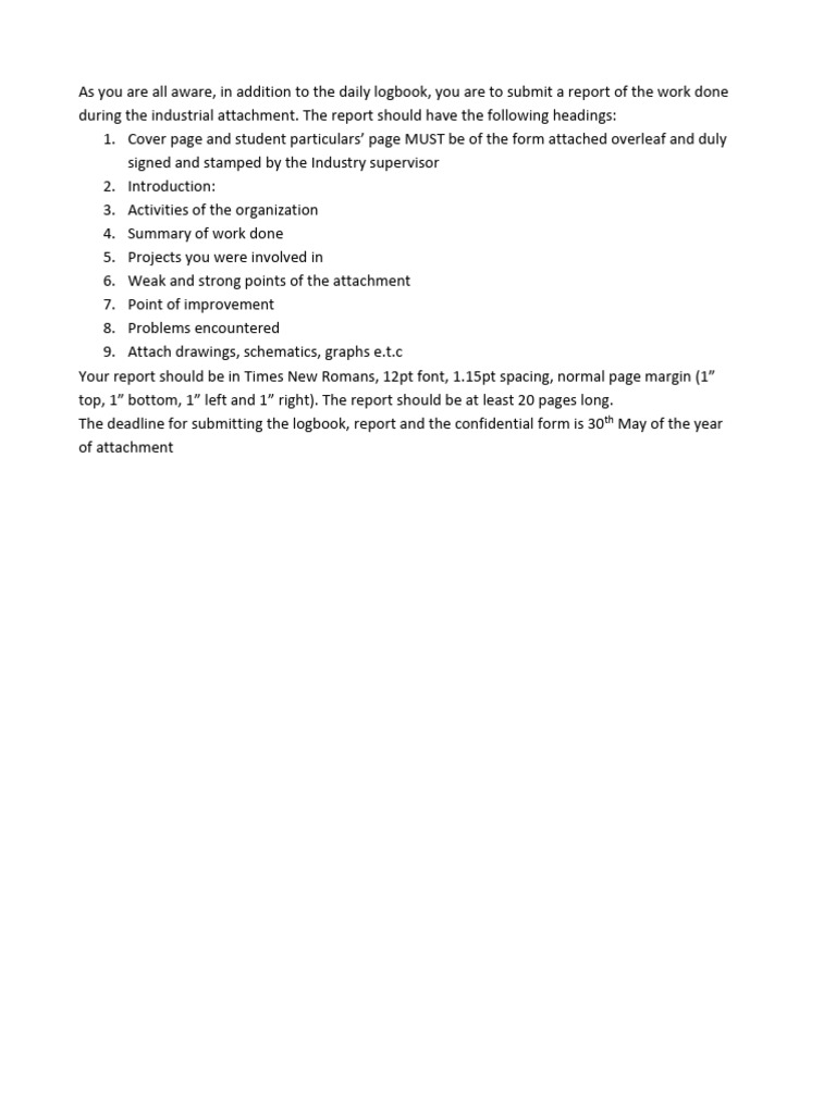 REPORT - External Attachment - Guidelines PDF | PDF | Business