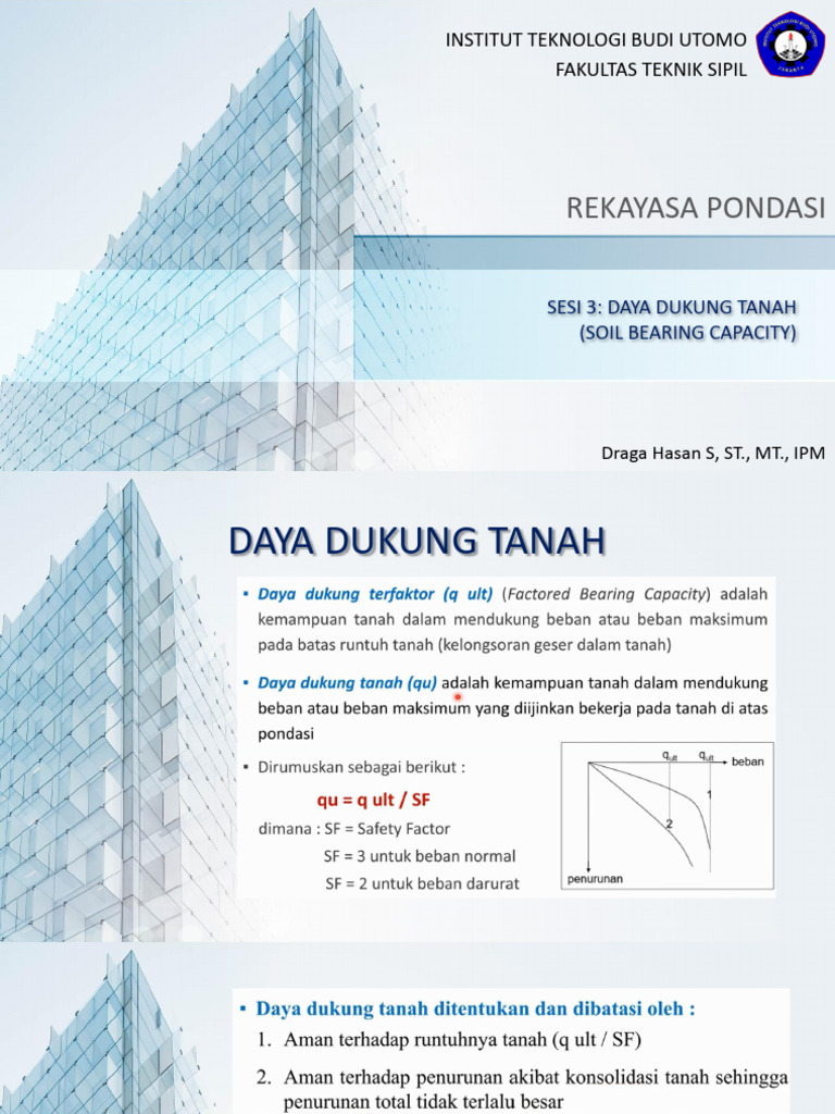 Pertemuan 3 Rekayasa Pondasi OK-15.09.23 | PDF