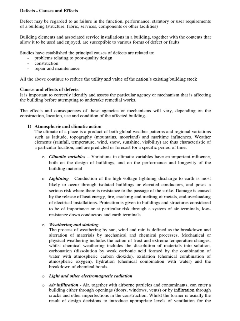 2 - Agencies and Sources of Health Defects in Buildings | PDF ...