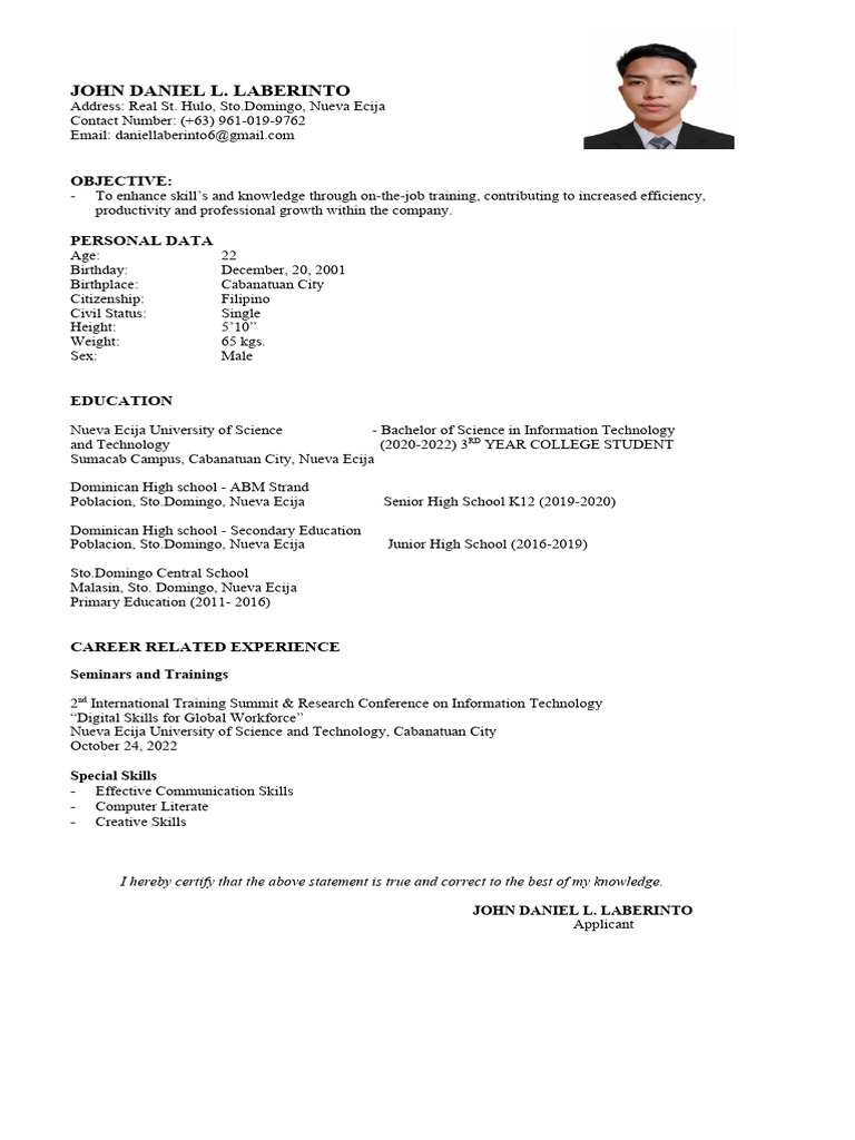 Daniel Resume | PDF