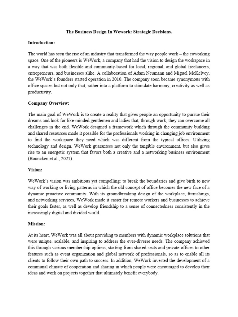Wework | PDF | Market Segmentation | Marketing