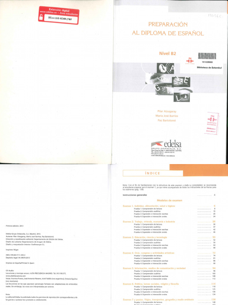 Edelsa b2 Dele Spanish Dele b2 | PDF