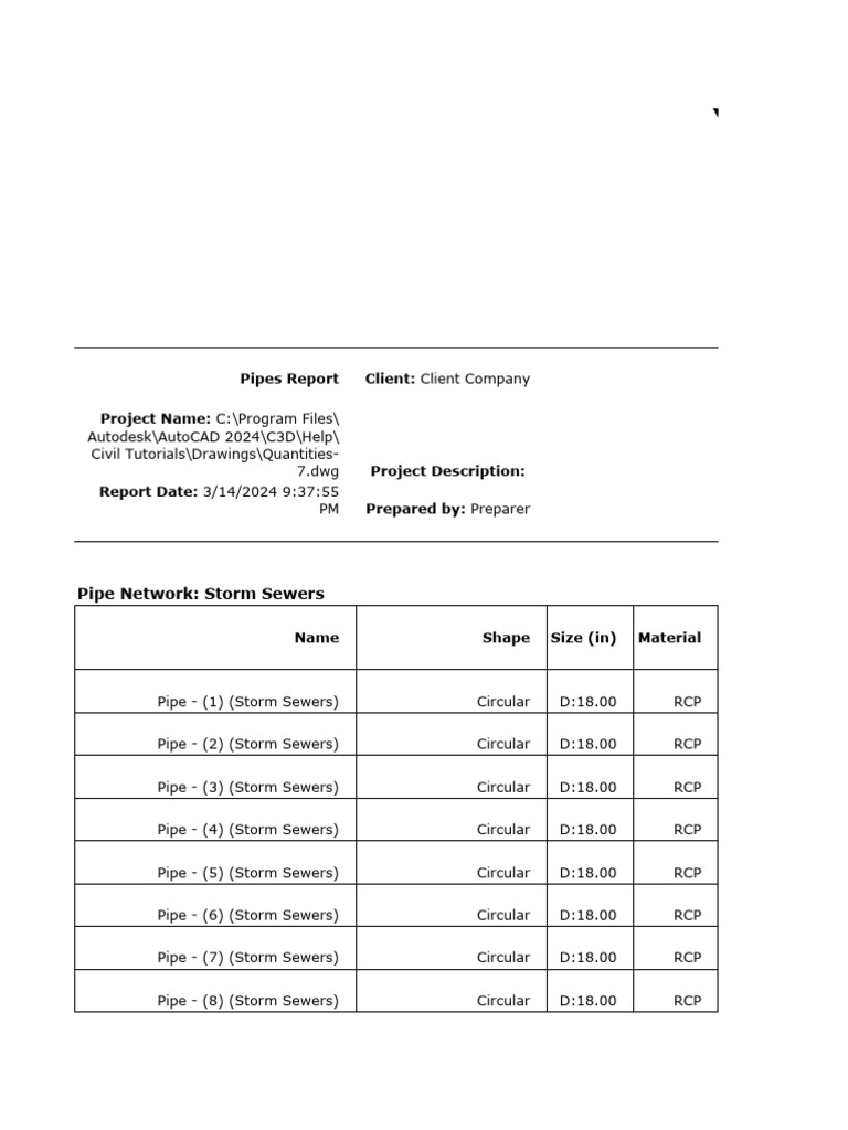 Civil Report | Download Free PDF | Sanitation | Chemical Engineering