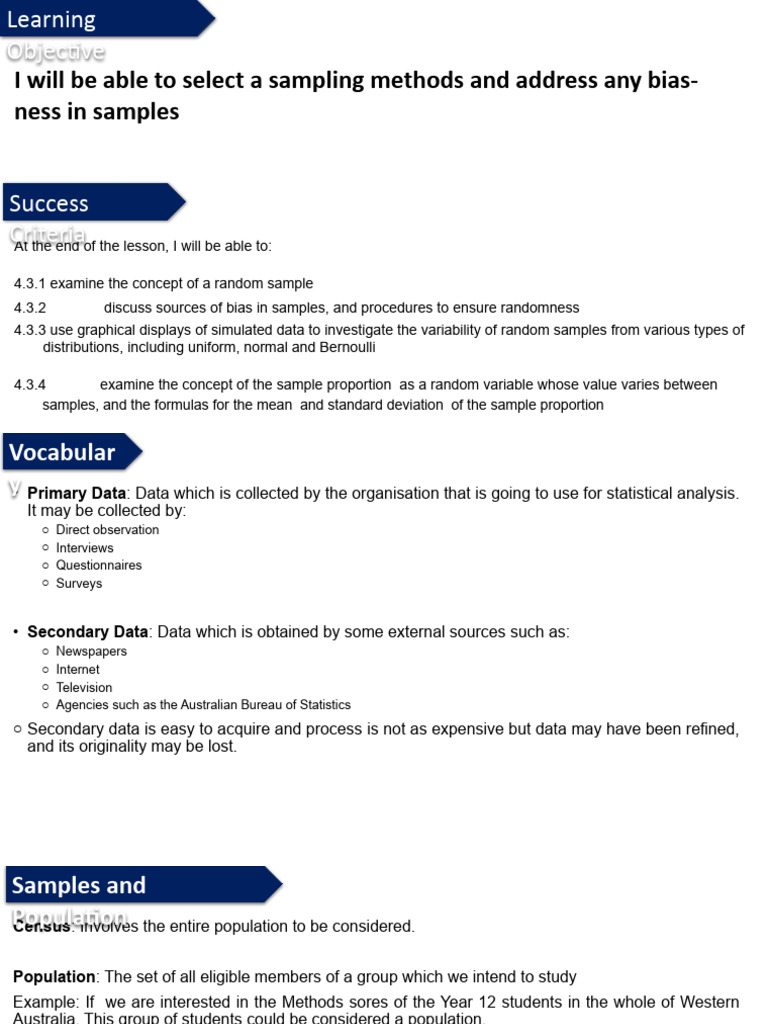 62 - Ex 12A Populations and Samples | PDF | Sampling (Statistics ...