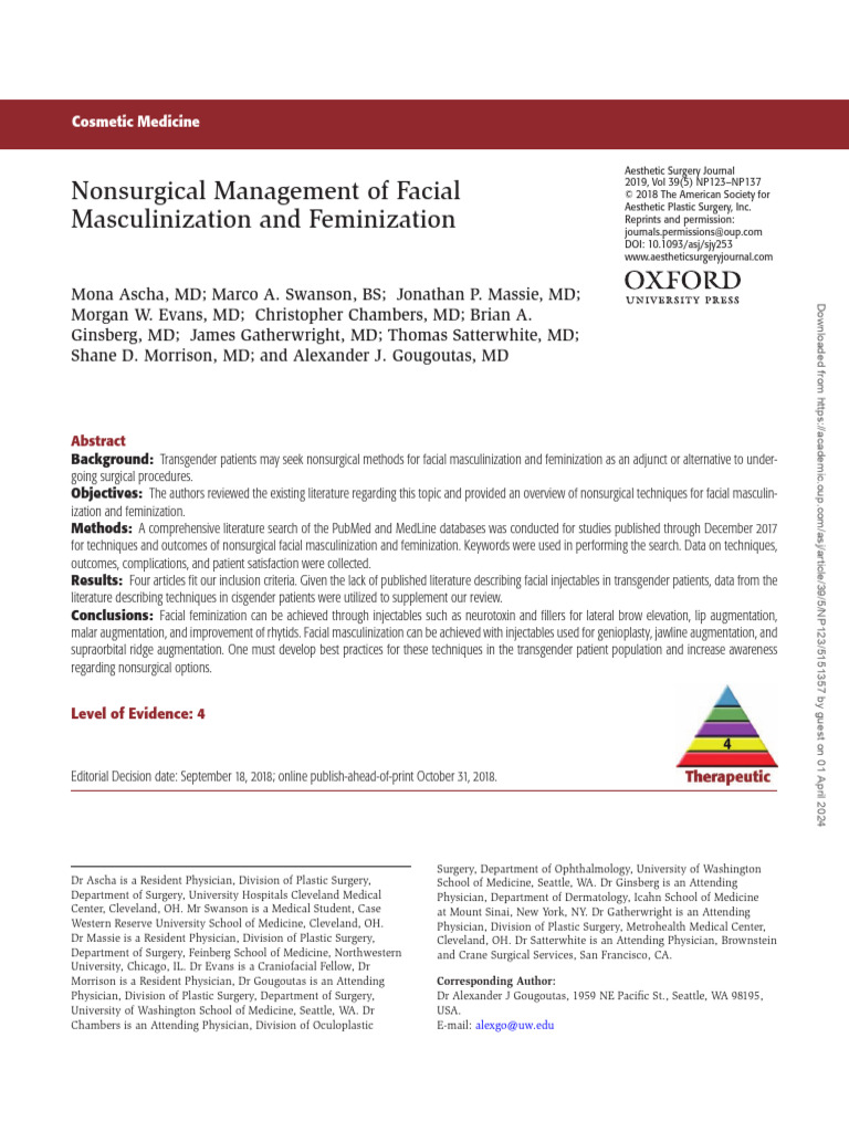 Ascha_ASJ19_Nonsurgical Management of Facial Masculinization and ...