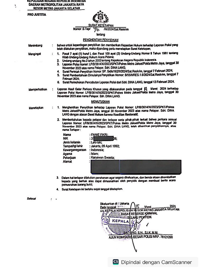 Sp3 Fanie Fikri | PDF