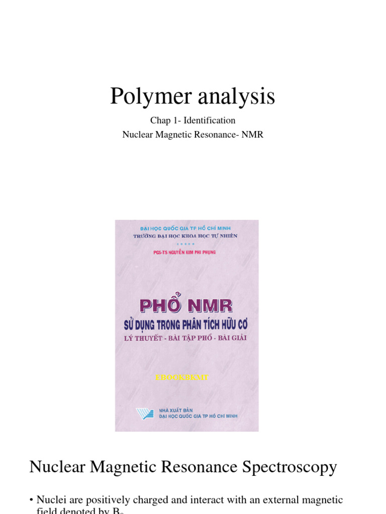 chap 1- indetification - NMR-2024-CLC | PDF | Proton Nuclear Magnetic Resonance | Nuclear ...