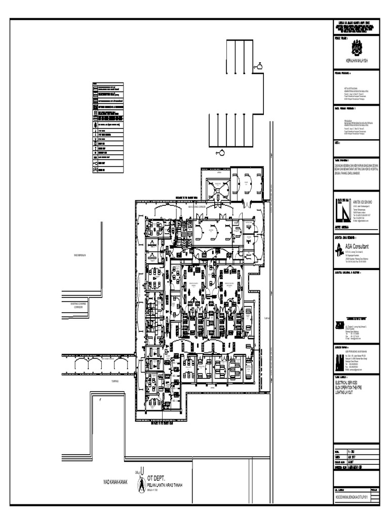 Hospital Jengka OT Lighting Layout | PDF