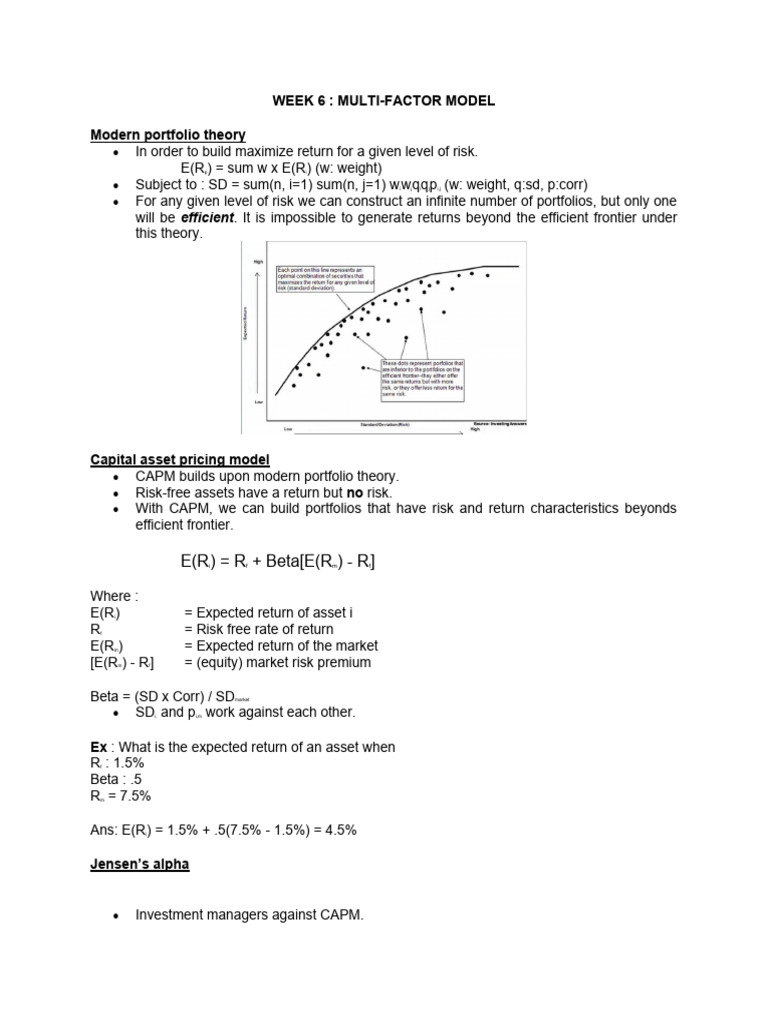 Carhart Four-Factor Model Overview | PDF | Capital Asset Pricing Model ...