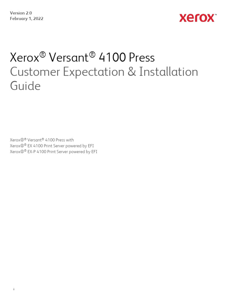 Xerox Versant 4100 Press CEIG v2.0 | PDF | Paper