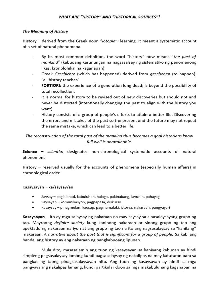 RPH-101-CHAPTER-3-TAKEAWAYS | PDF | Witness | Liberal Arts Education