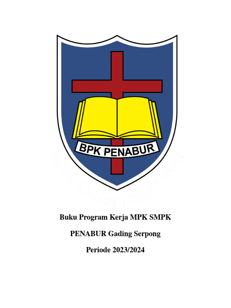 Buku Program Kerja MPK SMPK Gs 2023 - 2024 MPK Rev 1 | PDF | Karier & Perkembangan | Ilmu Sosial