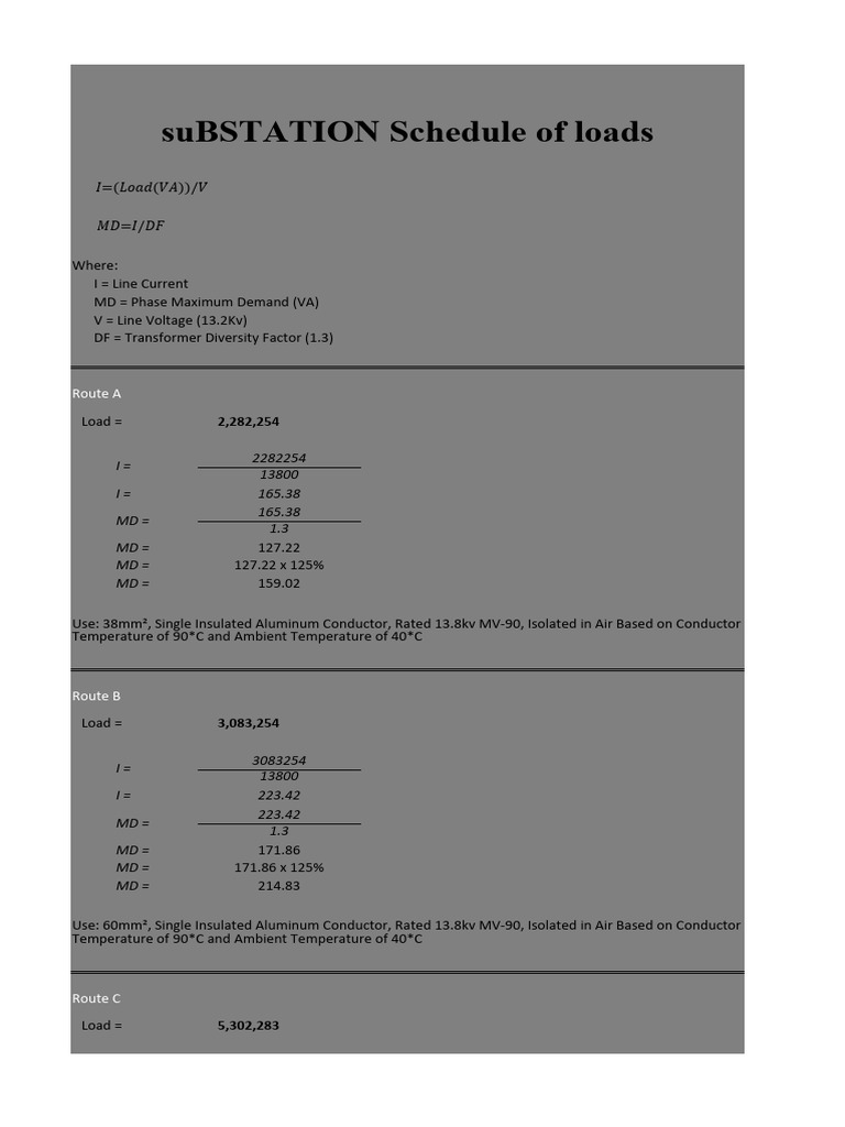 All Data Calculation | PDF | Insulator (Electricity) | Electrical ...