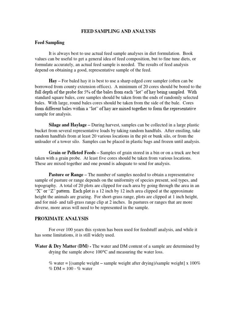 TDN Calculation | PDF | Dietary Fiber | Diet & Nutrition