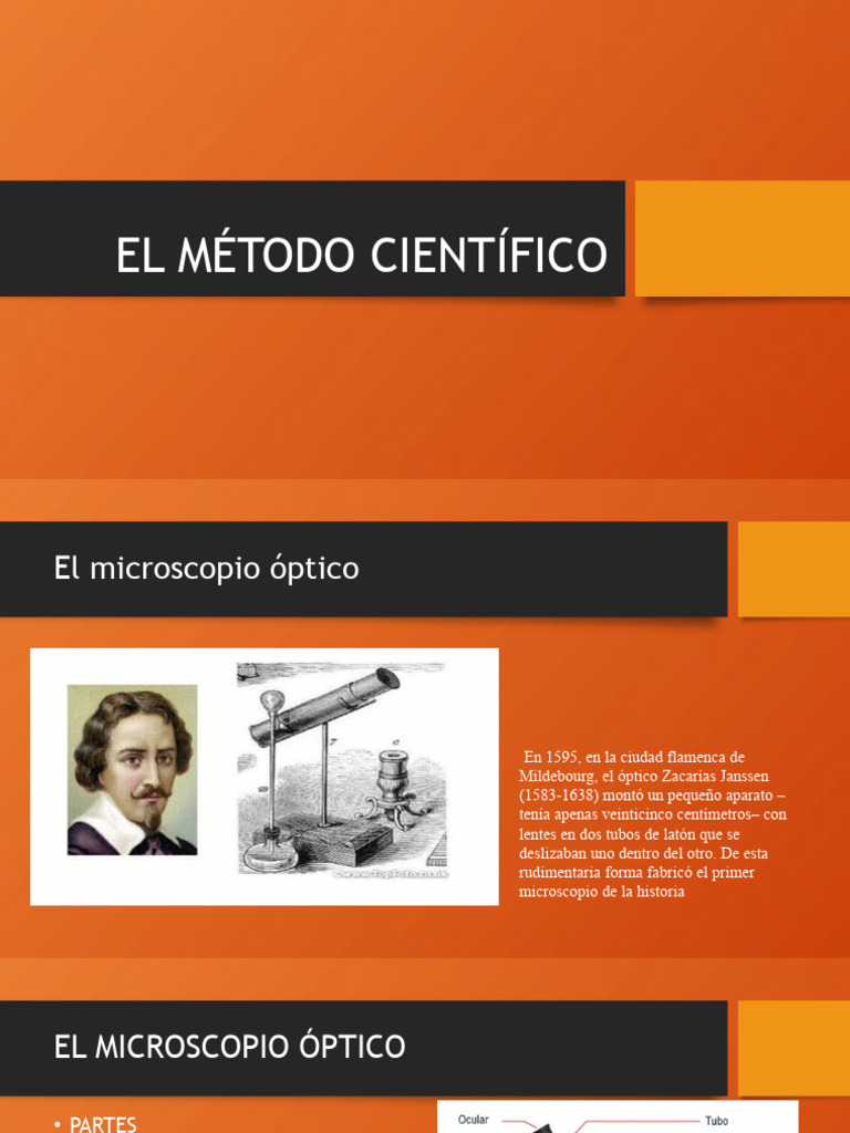 EL MÉTODO CIENTÍFICO y El MICROSCOPIO ÓPTICO | PDF