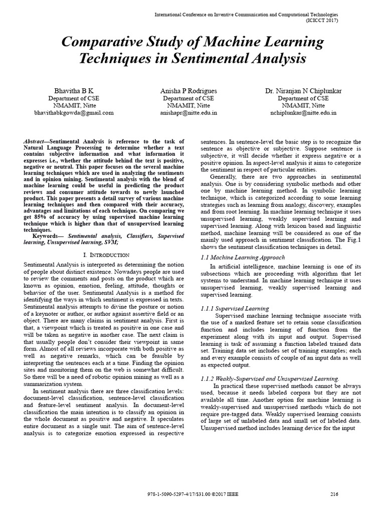 Comparision Sentiment Analysis | PDF | Support Vector Machine | Statistical Classification