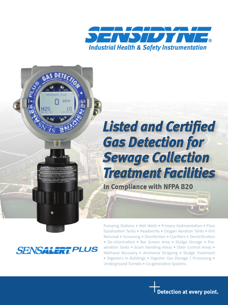 Certified Gas Detection for Sewage Facilities | PDF | Sewage Treatment ...