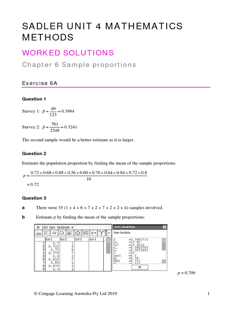 Chapter 6 Sample Proportions | PDF | Standard Deviation | Normal Distribution