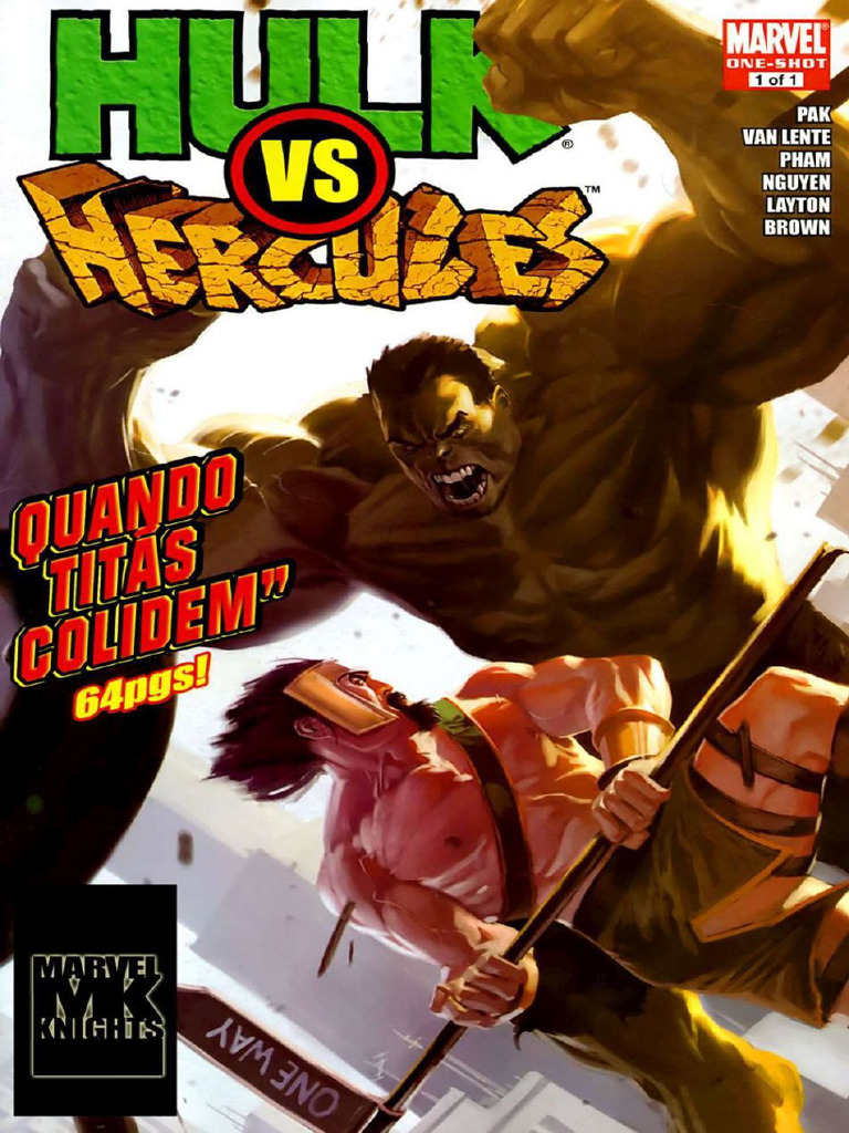 Hulk Vs Hércules Quando Titãs Colidem (2008) | PDF