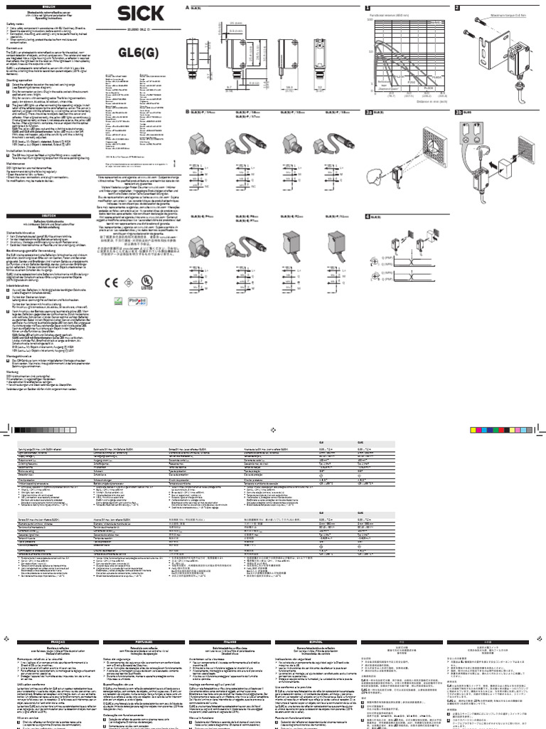 ZCJ - Reflexions-Lichtschranke GL6 - V1.1 - de - 200821966 | PDF | Optics | Physical Phenomena