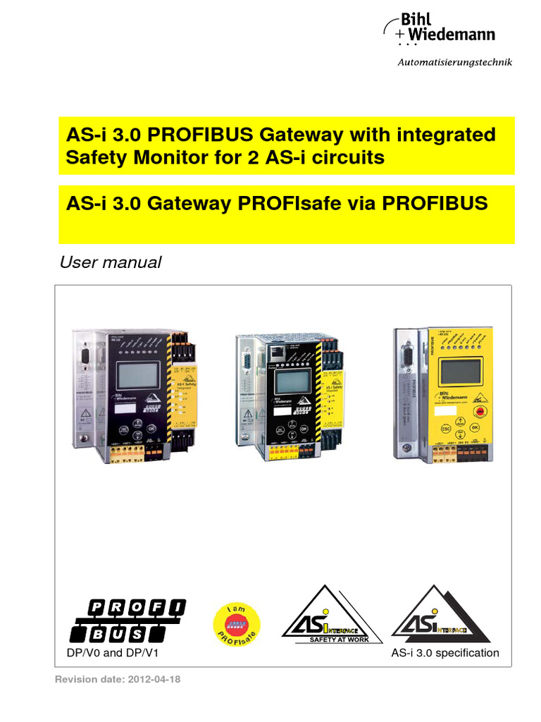 ZCR As-I 3.0 Profibus Gateway User Manual v1.0 ML 200177548 | PDF | Telecommunications ...