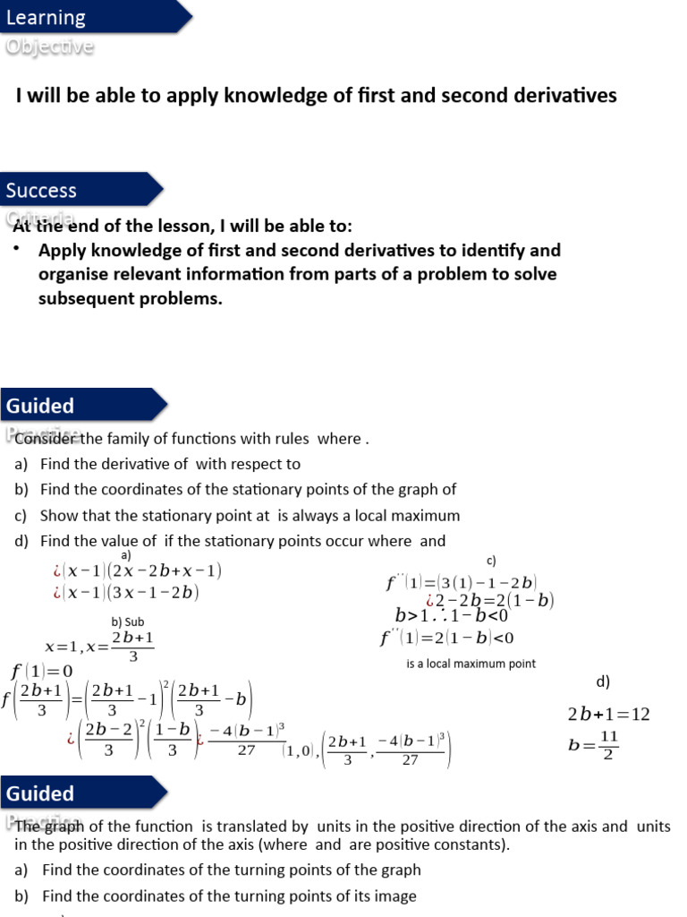 25 Ex 5I Families of Function | PDF | Derivative | Applied Mathematics
