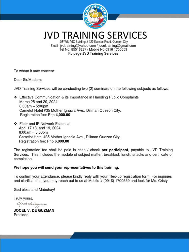 JVD To Whom It May Concern | PDF | Internet Protocols | Computer Network