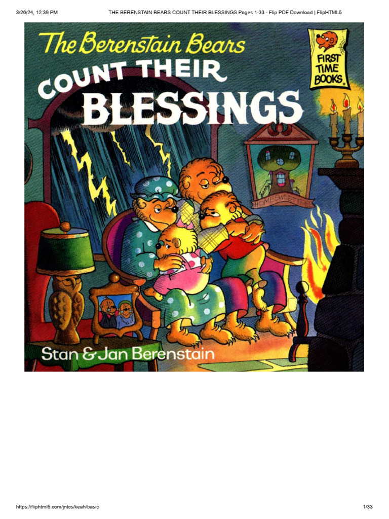 THE BERENSTAIN BEARS COUNT THEIR BLESSINGS Pages 1-33 - Flip PDF ...