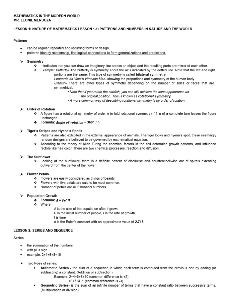 MMW-REVIEWER | PDF | Pattern | Sequence