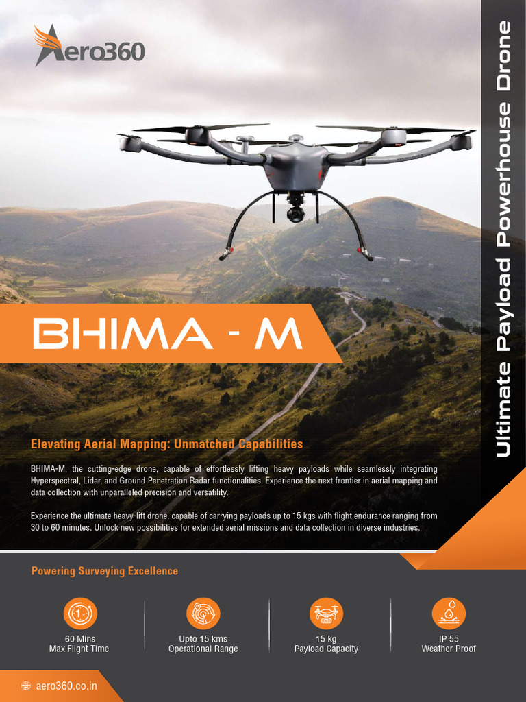 BHIMA - M Brochure | PDF | Lidar | Unmanned Aerial Vehicle
