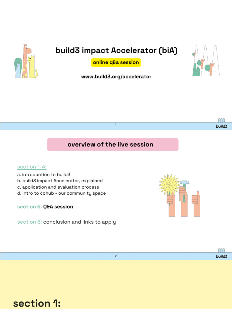 Ask Us Anything - Build3 Impact Accelerator | PDF | Startup Company | Small Business & Entrepreneurs