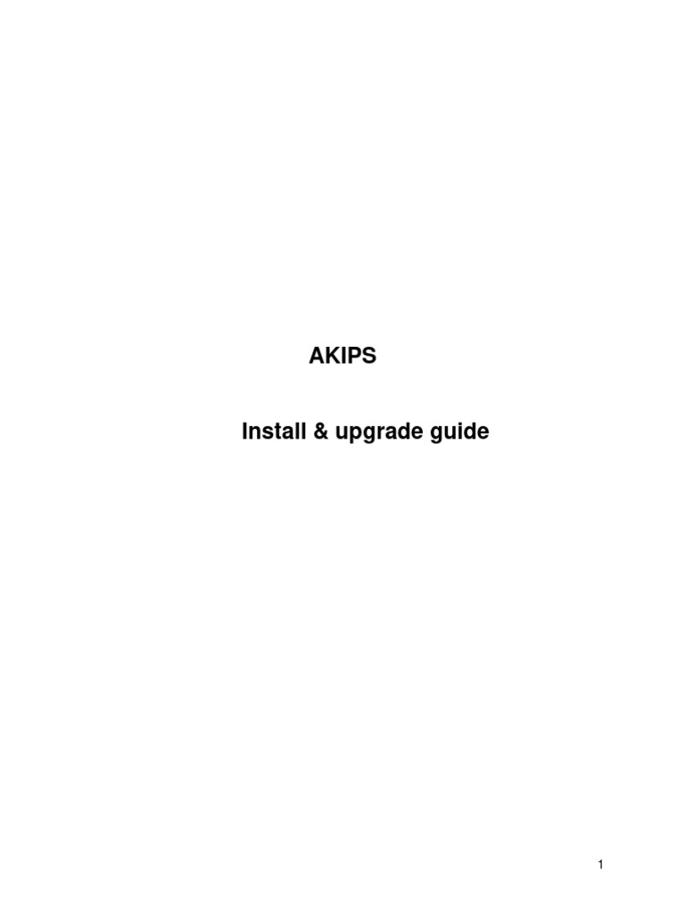 Akips Install Upgrade Guide 1 | PDF | Virtual Machine | Computer Network