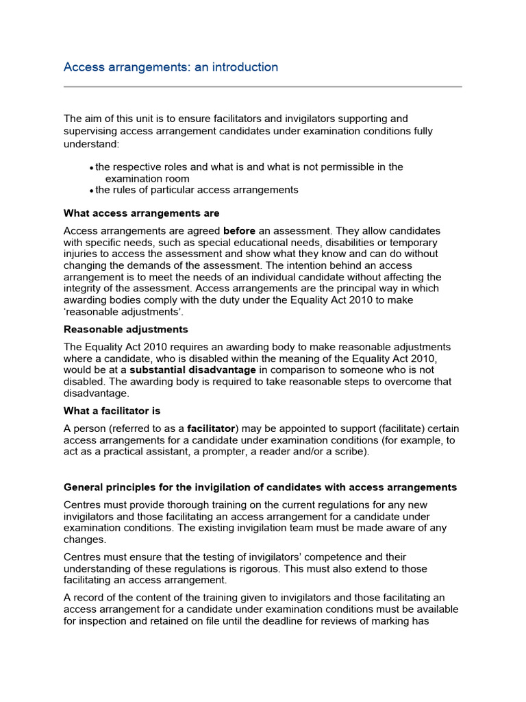 Access arrangements | PDF | Dictionary | Translations