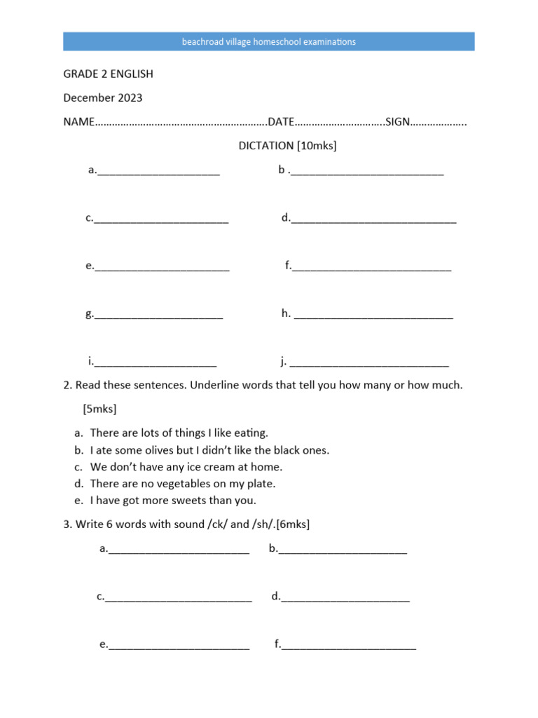 Grade 2 English | PDF | Language Mechanics | Linguistic Typology