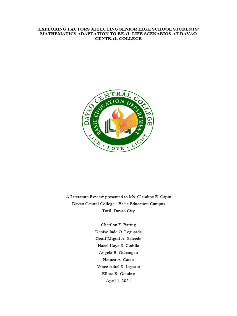 PR & RWS RRL | PDF | Mathematics | Teaching Method