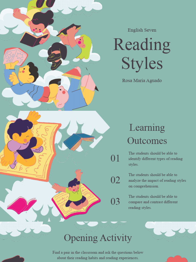 Colorful Illustrative Watercolor Reading Activity The Magical Rainbow ...