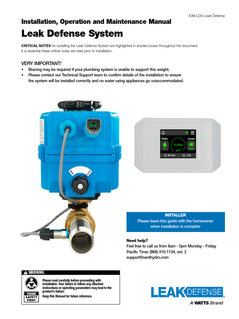 IOM-LDS-Leak_Defense__2024-02-26_web | PDF | Security Alarm | Valve