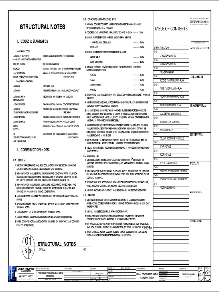 Structural Notes: I. Codes & Standards | PDF | Concrete | Pipe (Fluid ...