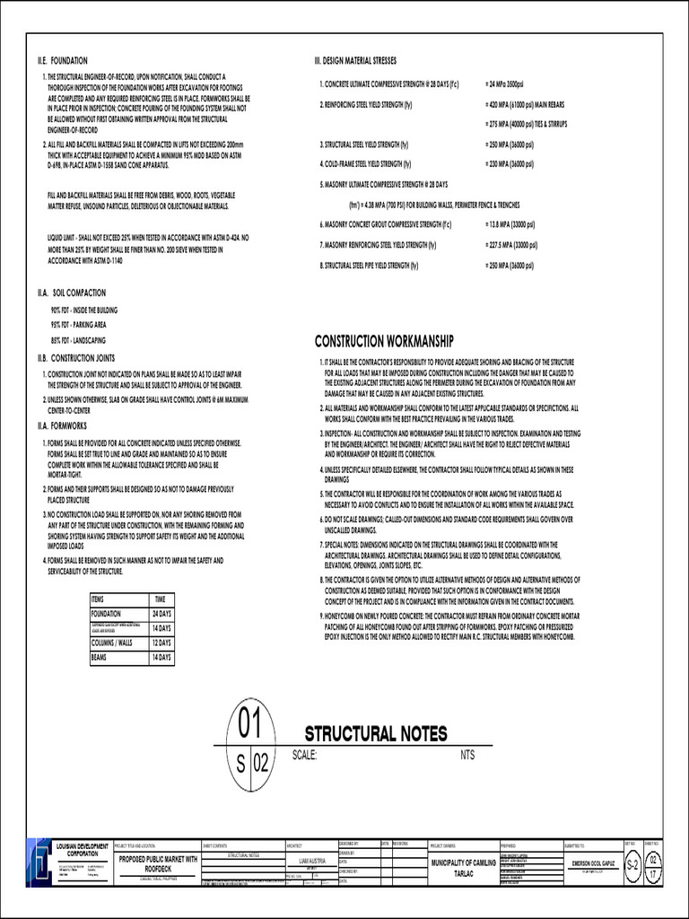 Structural Notes: Construction Workmanship | PDF | Concrete ...