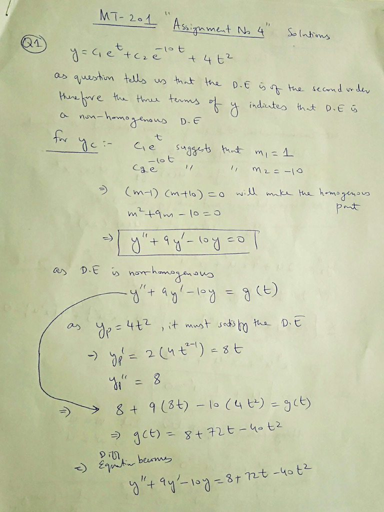Assignment 4 Solutions | PDF
