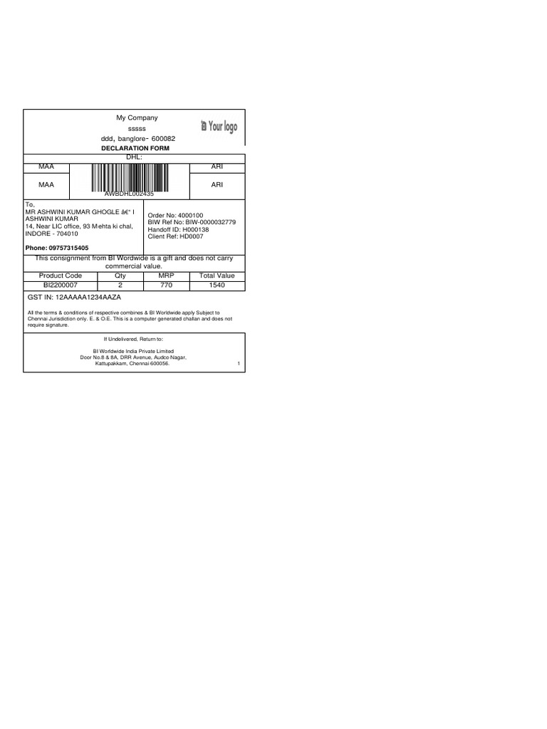 Delivery Form | PDF | Public Sphere | Public Administration