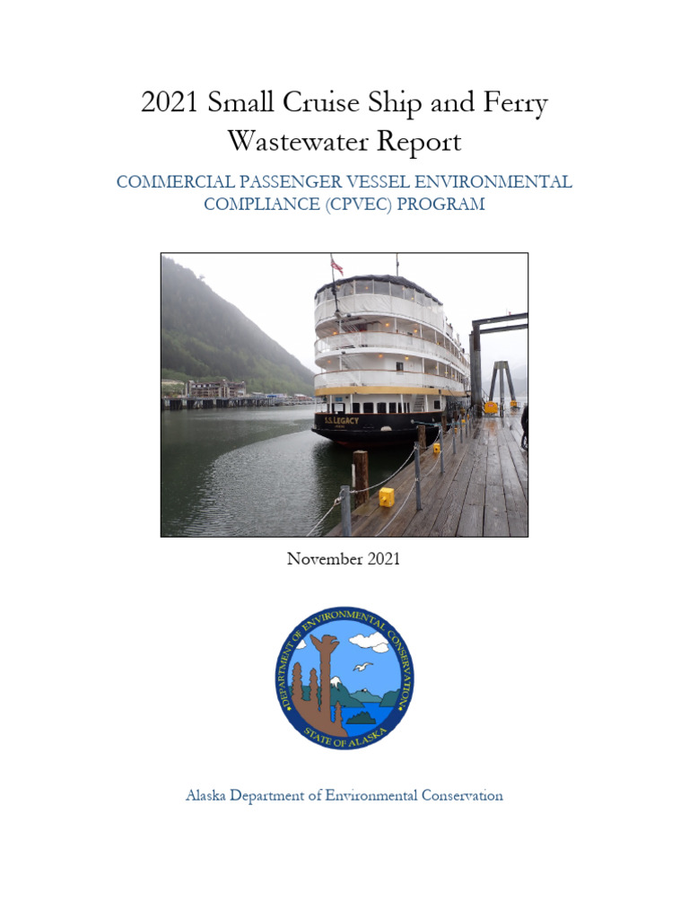 2021 Small Cruise Ship Wastewater Report | Download Free PDF | Sewage ...