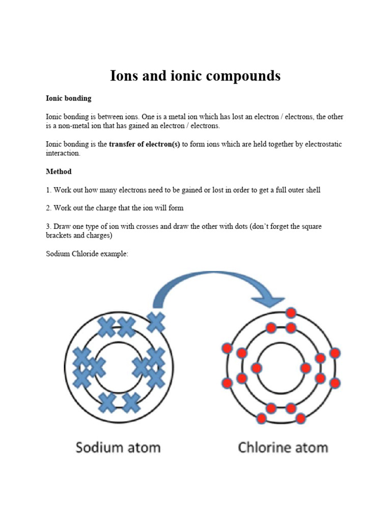 Ions and Ionic Compounds-Notes | PDF | Ion | Ionic Bonding