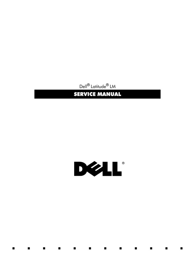Dell Latitude LM Service Manual | PDF | Alternating Current | Computer ...