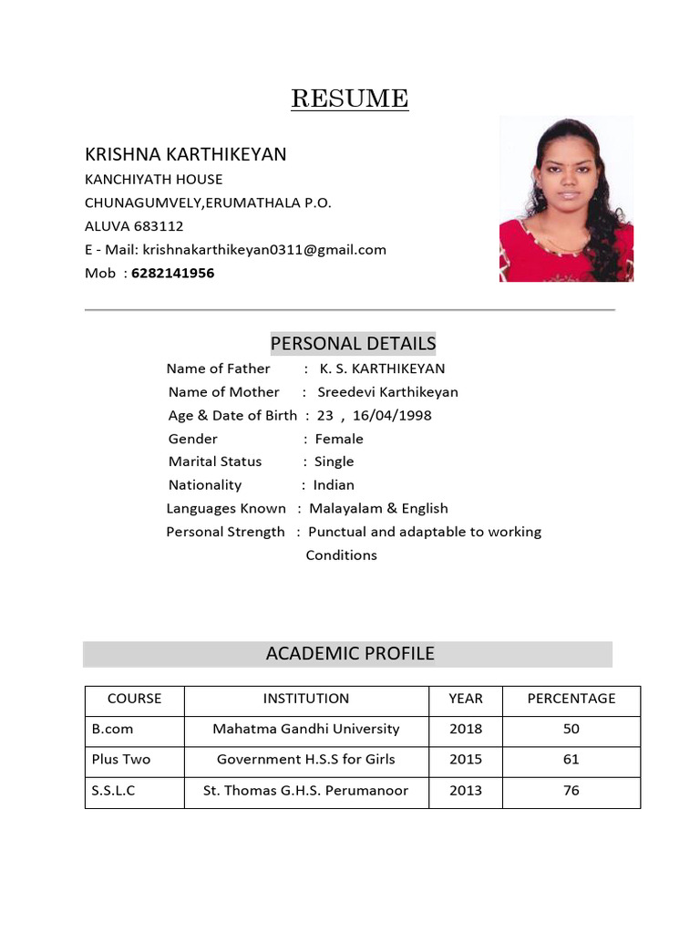 Krishna Resume | PDF