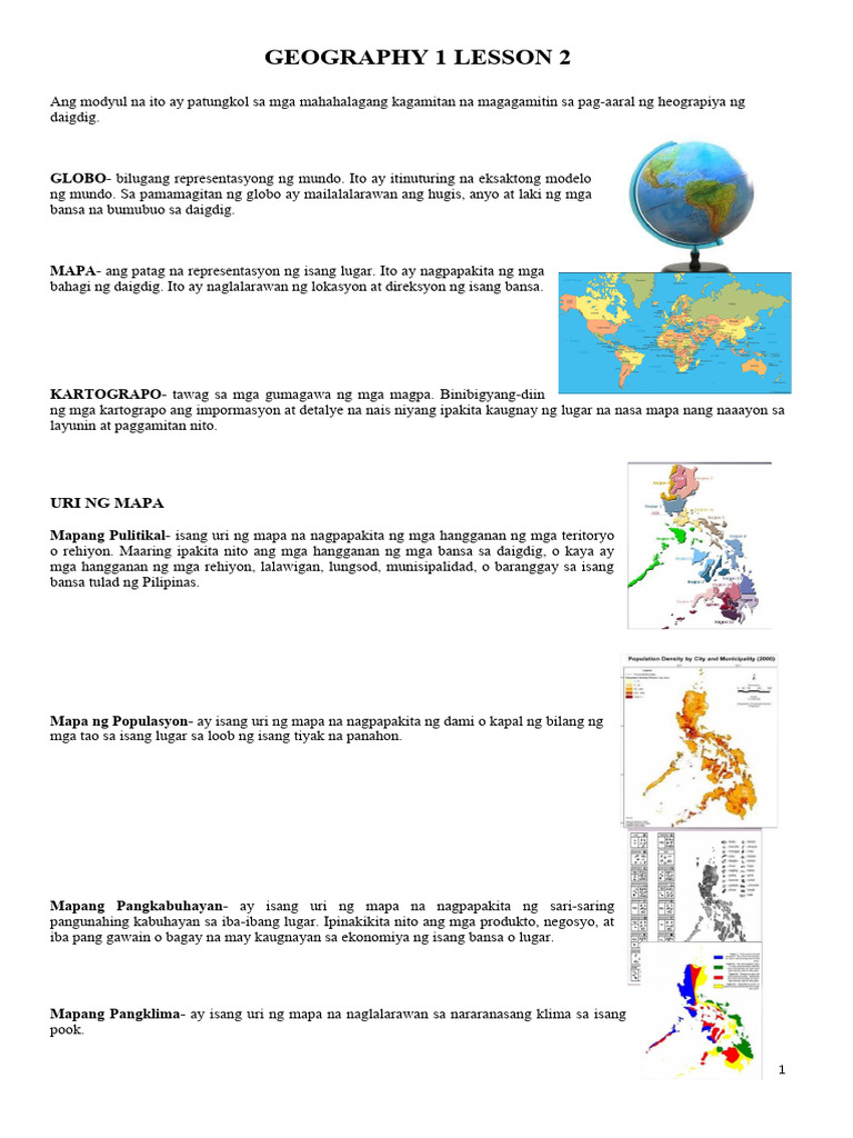 Geo1 - Lesson 2 | PDF
