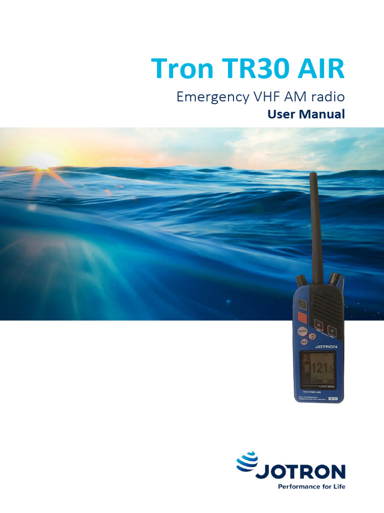 User Manual Tron TR30 AIR - VB | PDF | Radio | Hertz